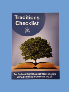 Traditions Checklist - Alcoholics Anonymous