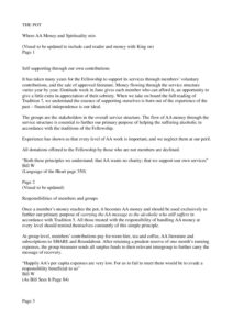 Plenary Session - Revised pamphlet 'The Pot' - Alcoholics Anonymous